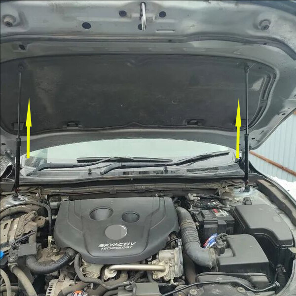 Газовые упоры капота для Mazda3 Axela BM BN 2013-2018 "Амортизаторы" Мазда3 Аксела БМ БН 2 шт