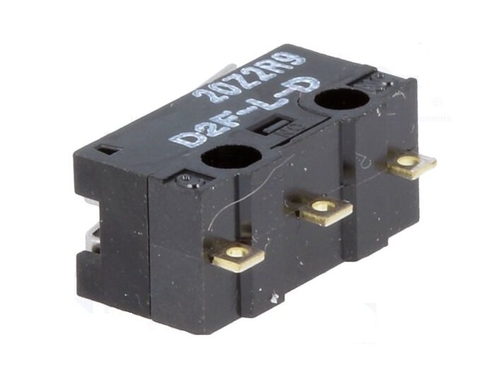 Переключатель OMRON D2F-L-D микропереключатель, с рычагом, SPDT, 3A/125VAC, 1 шт