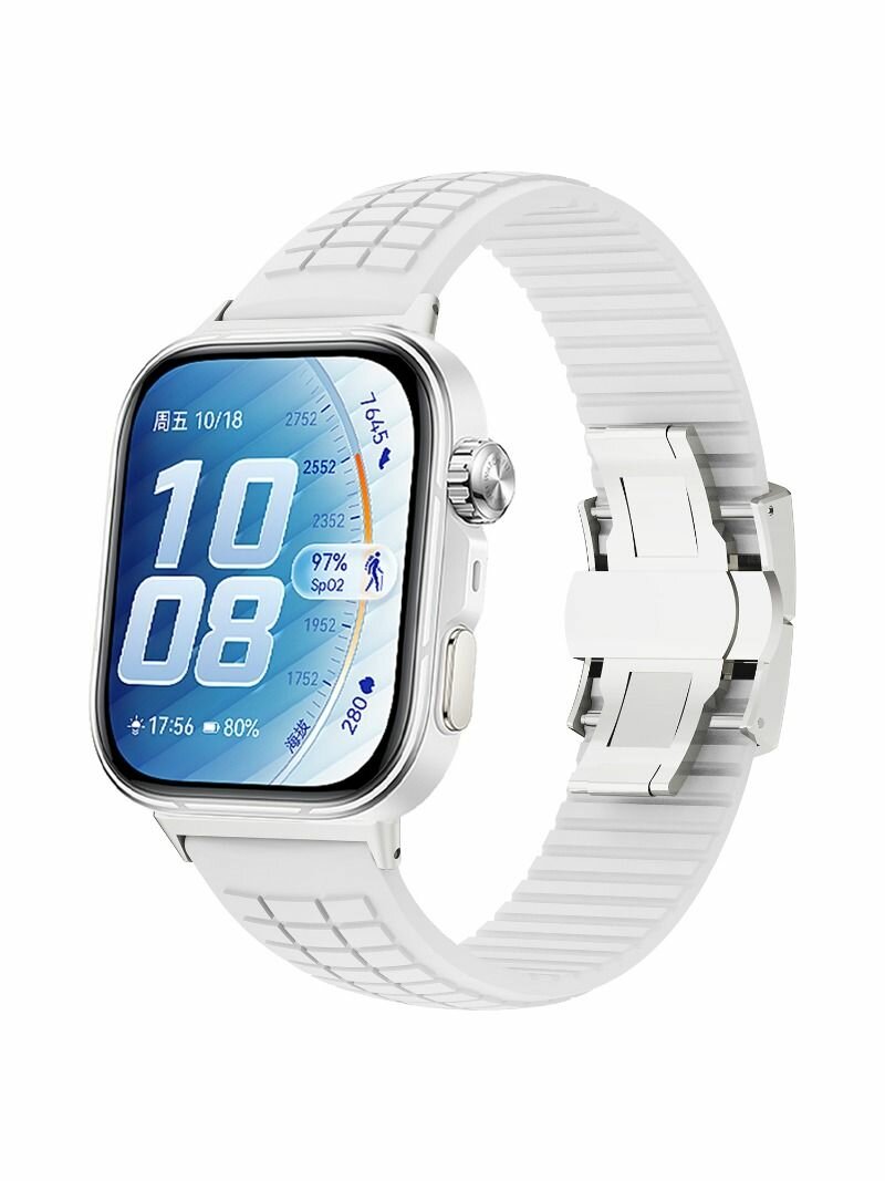 Спортивный силиконовый ремешок для Huawei Fit 5/5 Pro, узор "граната"