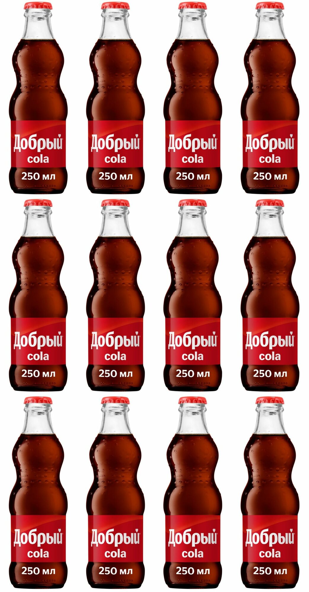 Добрый Газированный напиток Cola, 250 мл, 12 шт