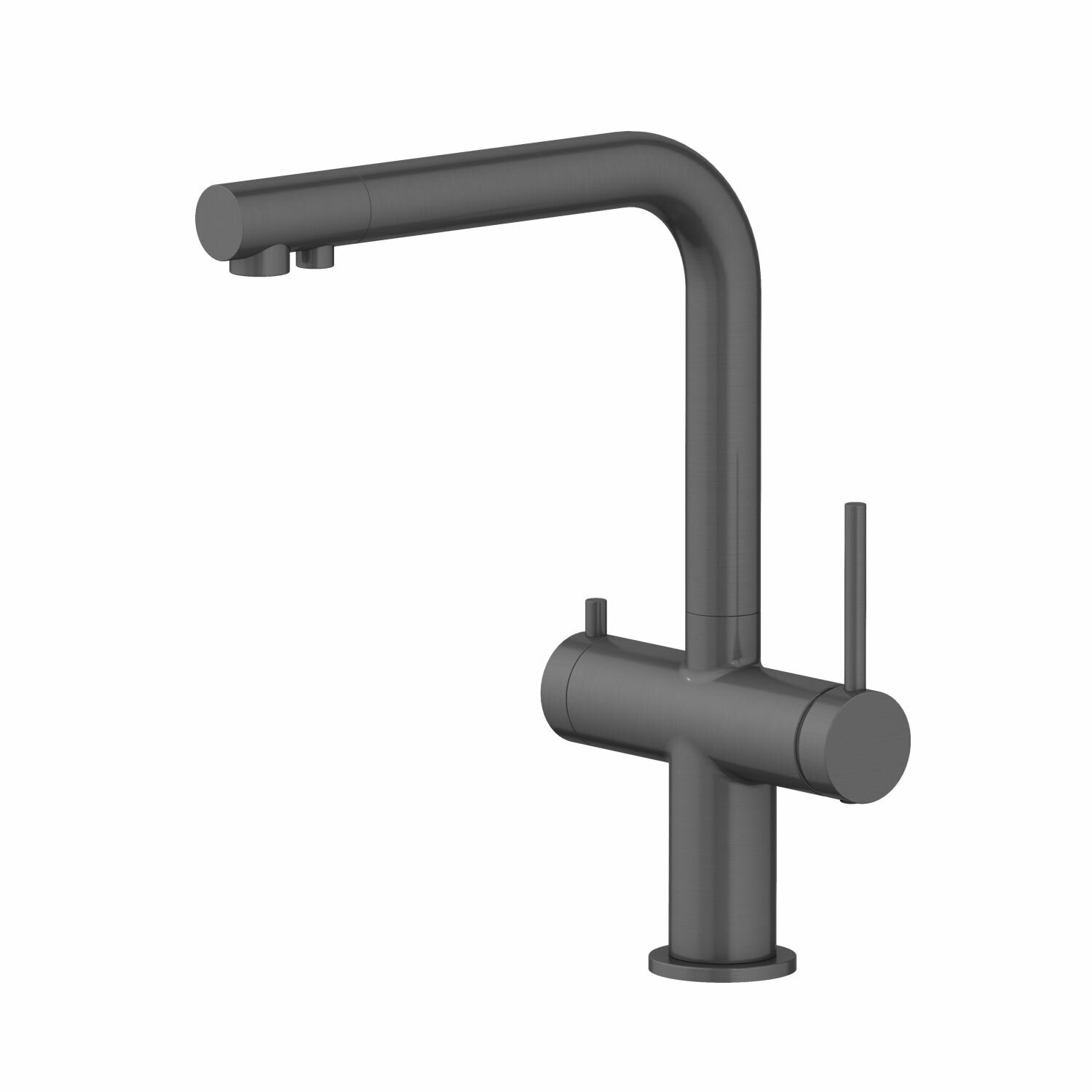 Смеситель для кухни AQUATEK Европа AQ1385BGM оружейная сталь