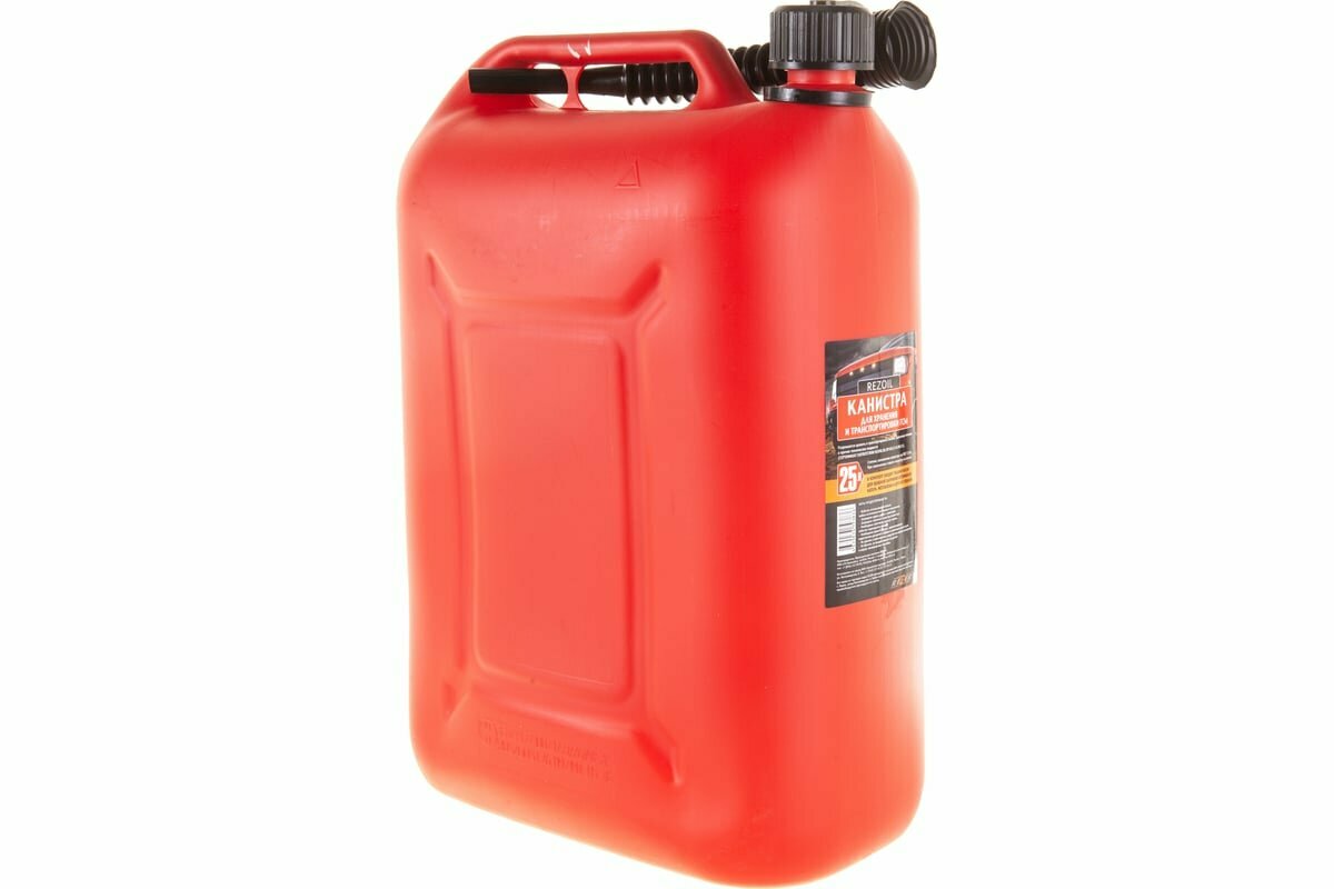 Канистра для топлива с крышкой и лейкой Rezer 25 л REZOIL 03.011.00042