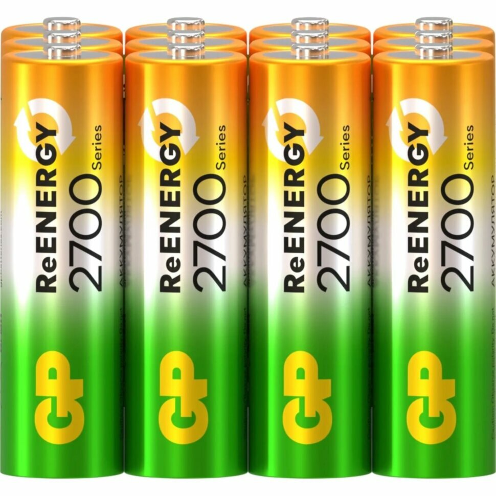 Аккумулятор GP 270AAHC-B12/270AAHCRGY-B12 /240 АА 2700 ser(min2600mAh) 12шт, 1654298