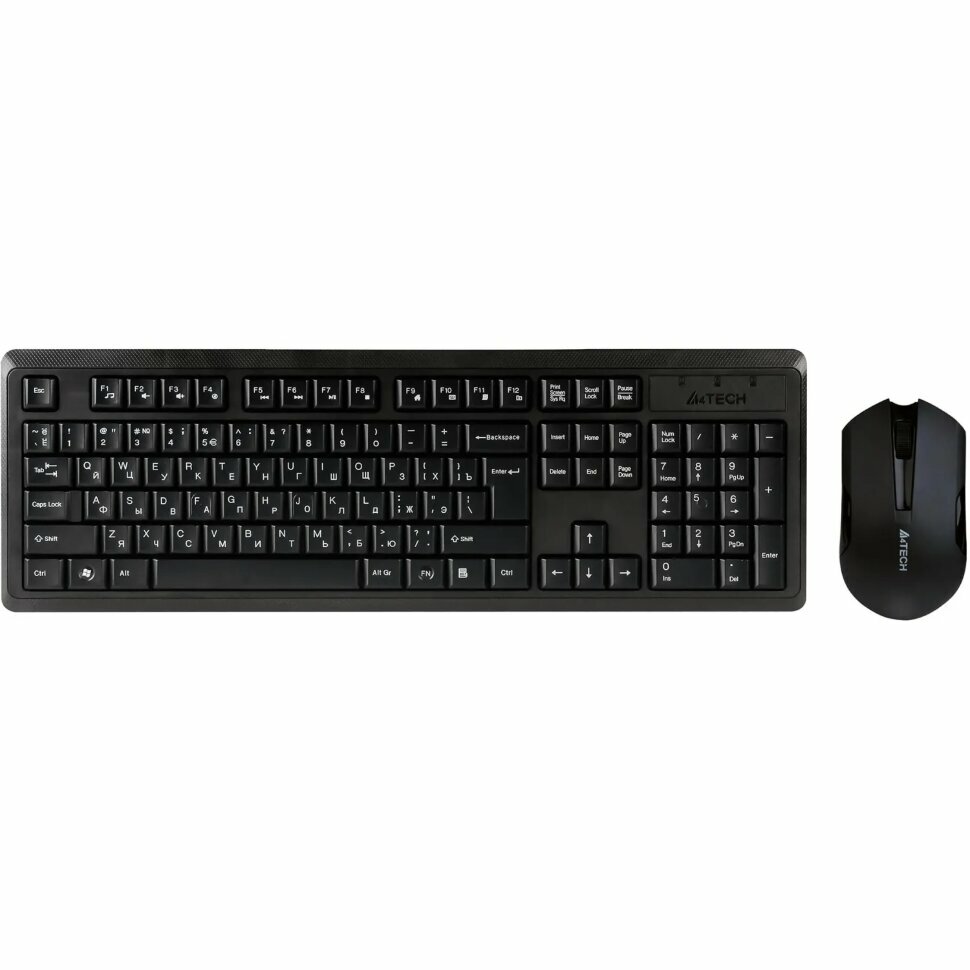 Набор клавиатура+мышь A4Tech V-Track 4200N клав: черный мышь: черный USB WLS, 1791256