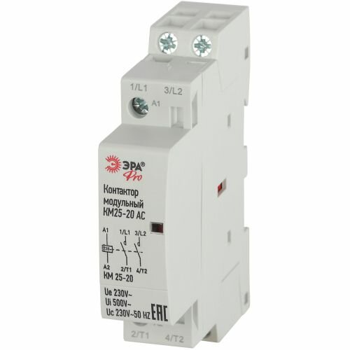 Контактор модульный КМ25-20 AC PRO NO-902-292 ЭРА Б0049157