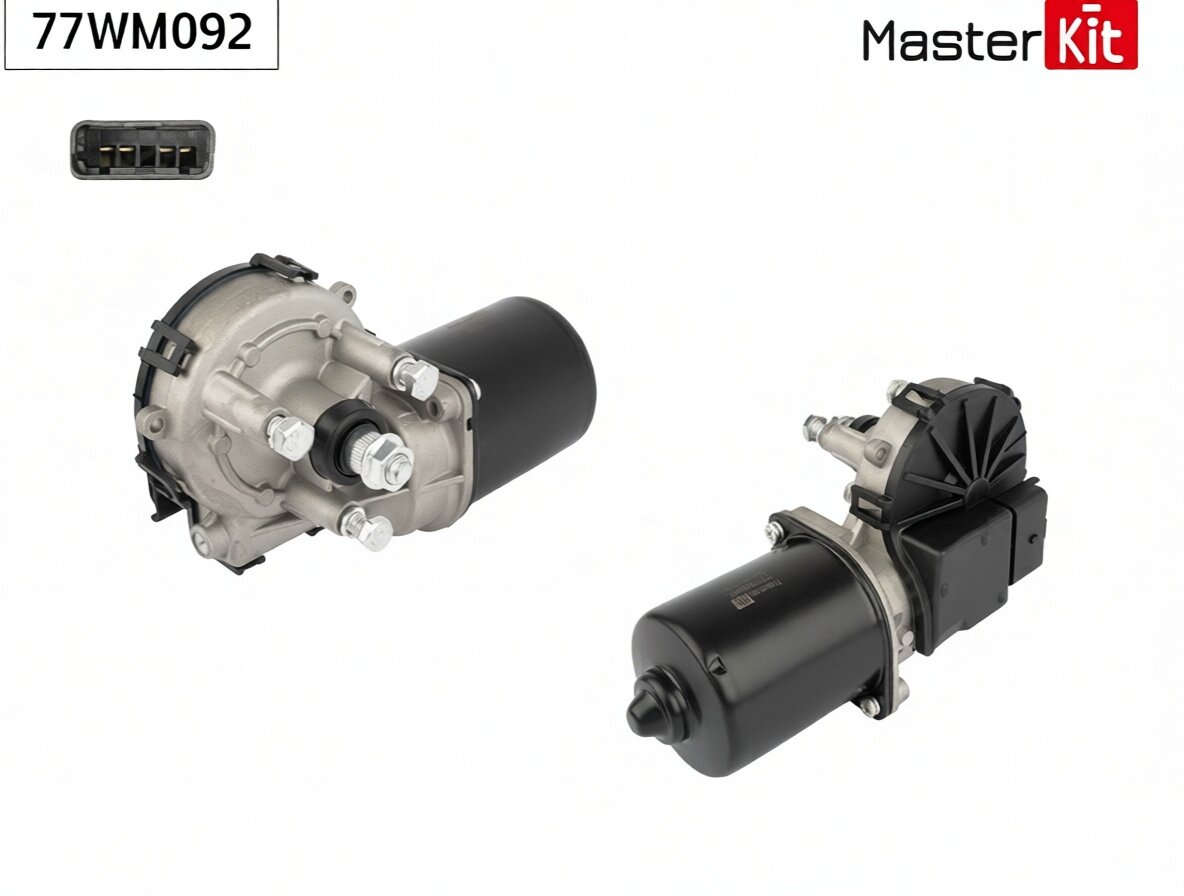 Мотор стеклоочистителя перед. Renault CLIO II (BB_, CB_)/SYMBOL I (LB_) 1998 - 77WM092 MasterKit арт