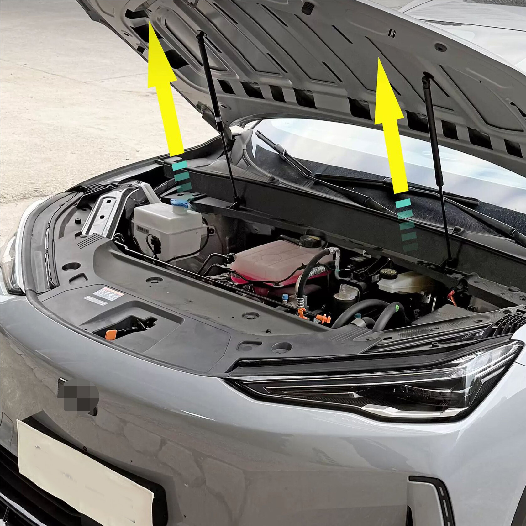 Газовые упоры капота для Geely EX5 2025-н. в. "Амортизаторы" Джили ЕИкс5 2шт