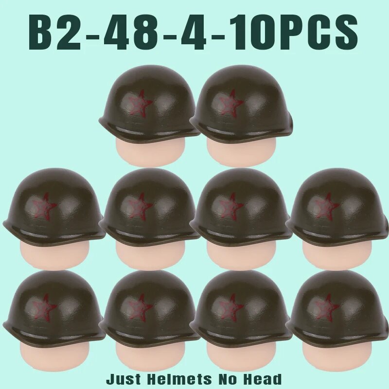 Черные военные шлемы WW2, 10 шт. (B2-48-4-10PCS)