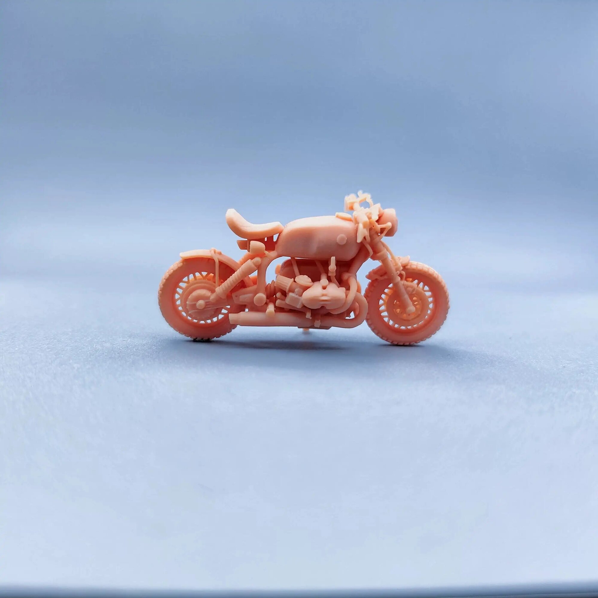 Фигурки Cafe Racer R100 EHCMODEL 1/64 1/43 смола неокрашенные W613-integrated, 1 l 64 scale