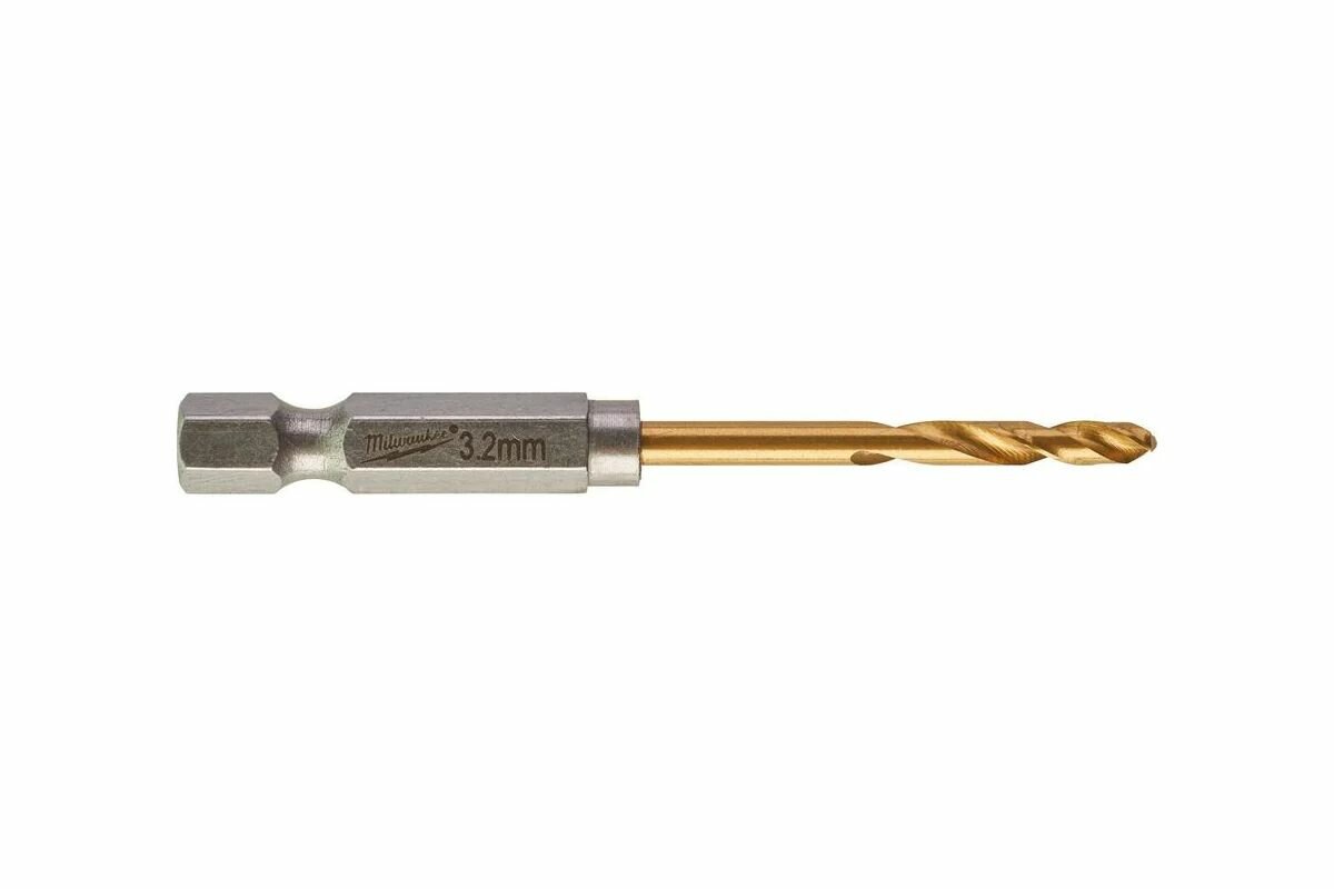 Сверло по металлу RedHEX HSS-G TiN (2 шт; 3.2х23х66.5 мм) Milwaukee 48894706