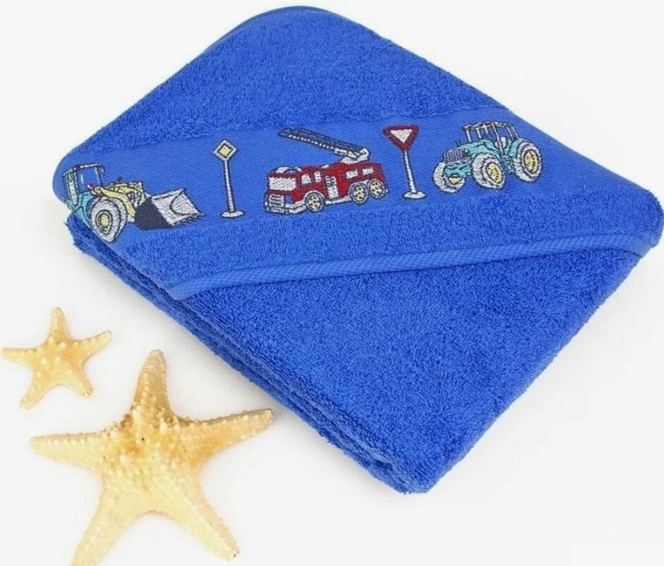 Детское полотенце-уголок Maison Dor KIDS ROBE 90*90 голубой 1 шт