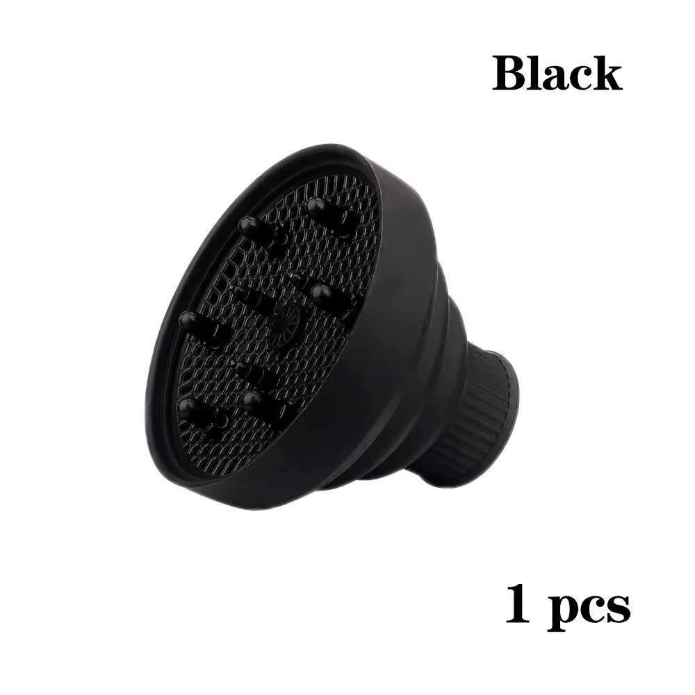 Plussign Складной силиконовый диффузор для фена Black 1pcs