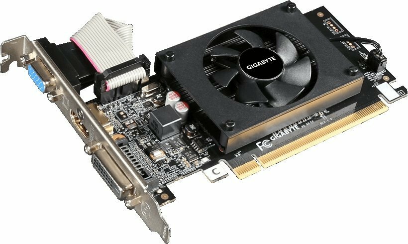 Видеокарта Gigabyte GV-N710D3-2GL V2.0 PCIE8 GT710 2Gb GDDR3