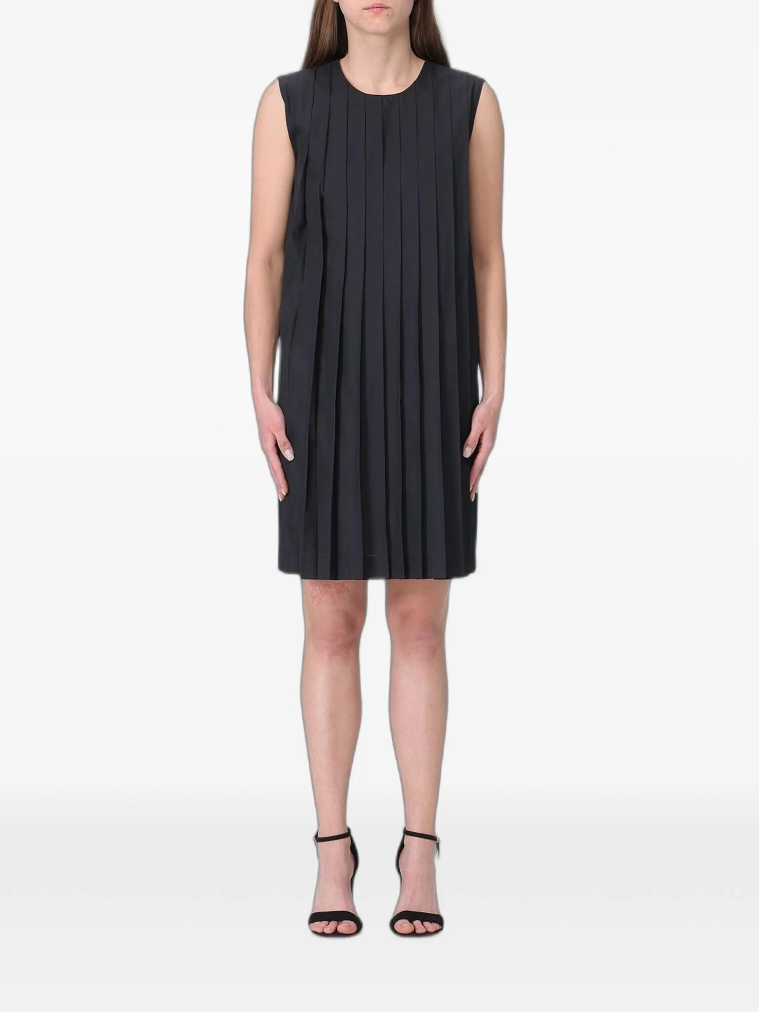 Платье Pleated crepe mini dress