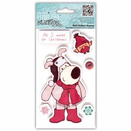 Набор штампов docrafts "Boofle Christmas", Буфл и Птичка, блистер