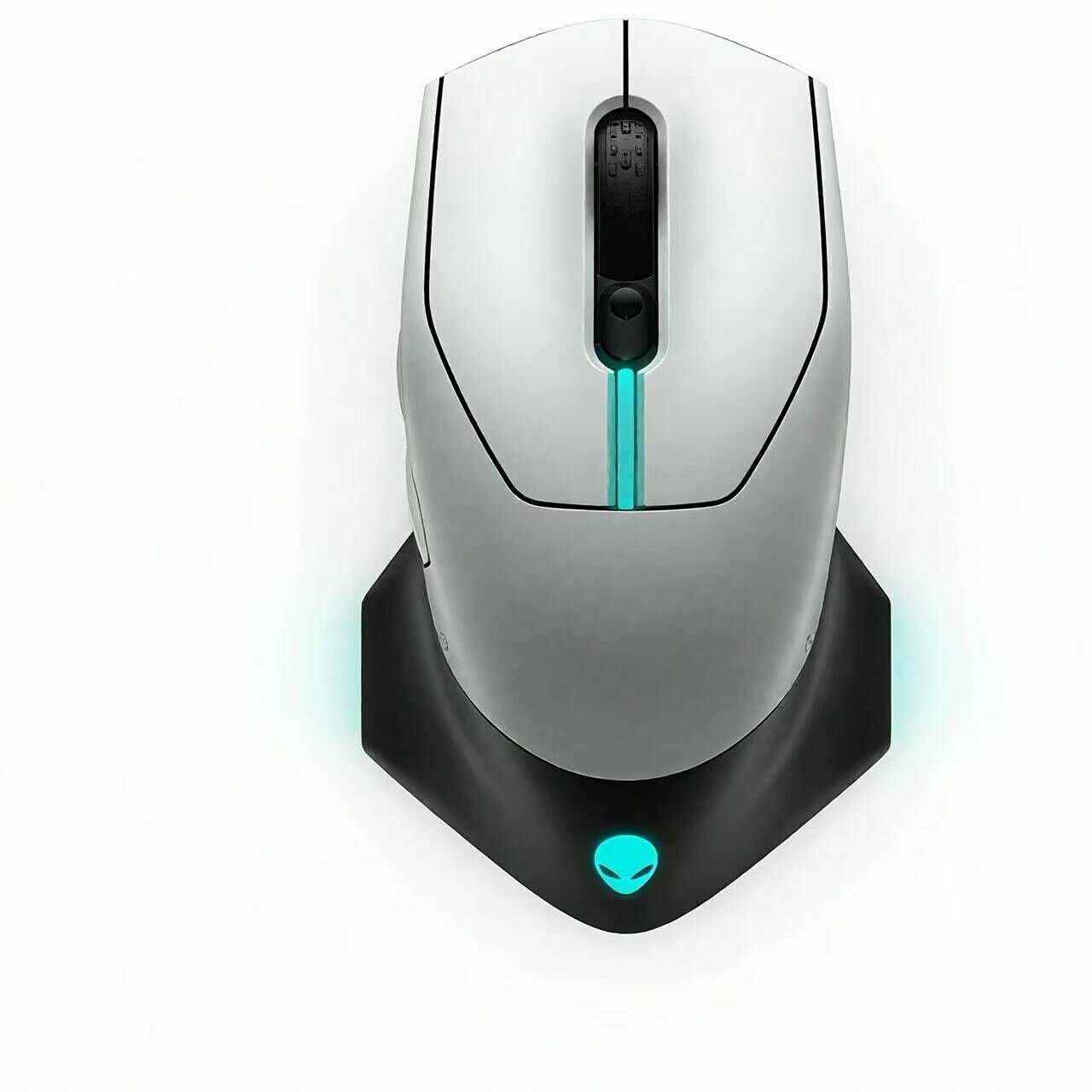 Мышь Alienware AW610M, проводная, беспроводная, подсветка, для правшей，Белый