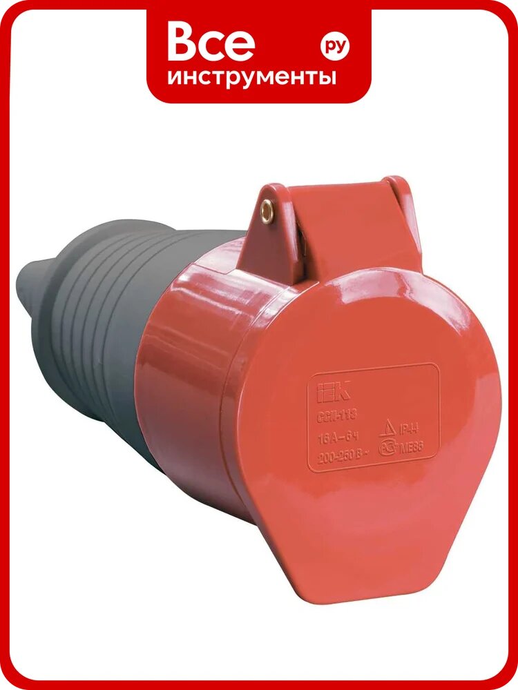 Кабельная розетка IEK 32A 3P+Е+N 380В IP44 225 ИЭК PSR22-032-5