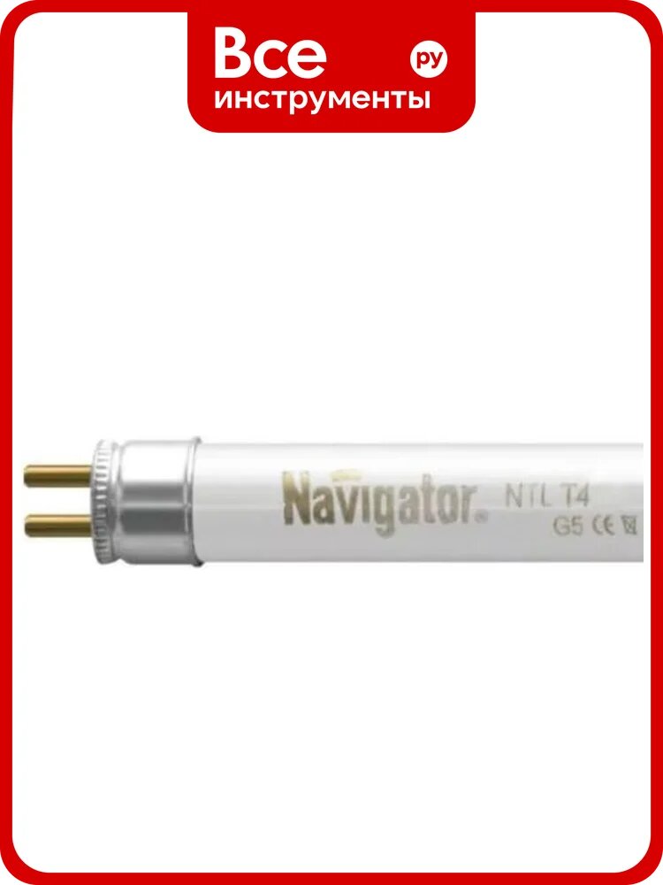 Лампа люминесцентная Navigator NTL-T4-16-860-G5 94114, 16Вт, холодный белый, 1008 лм, срок службы