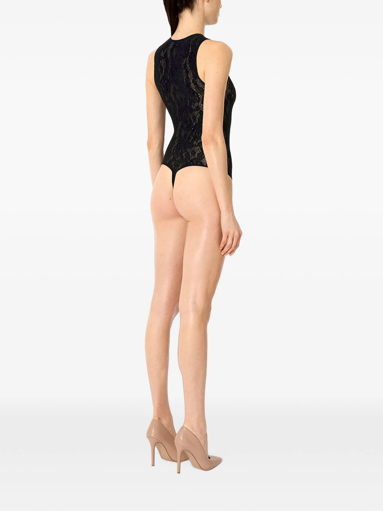 Боди бельевое Wolford Infinite Rose, размер 42, черный — фото 1