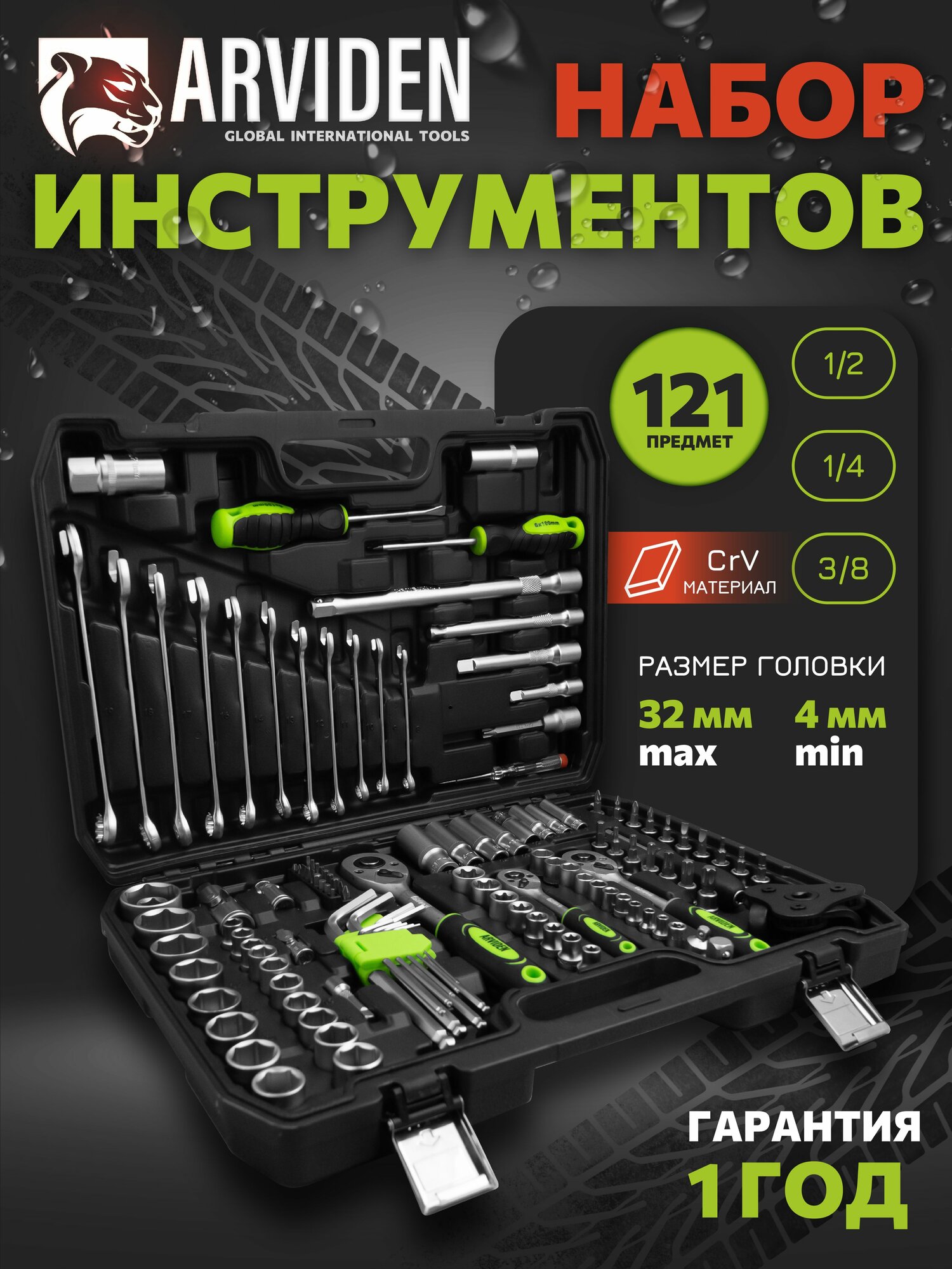 Набор инструментов 121 предмет