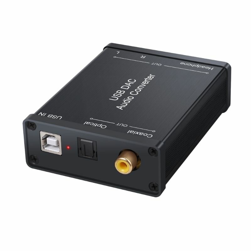 USB-конвертер звуковой карты ЦАП-конвертеры Бесшовное соединение для Windows и многое другое Коаксиальный/оптический цифровой выход