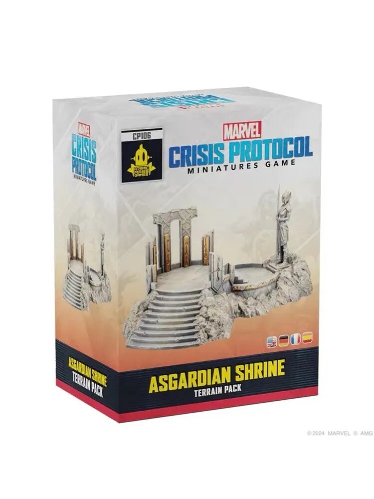 Дополнение для настольных игр Миниатюры Atomic Mass Games Miniatures Games Series Marvel: Crisis Protocol-CP106 Asgardian Shrine Terrain Pack; игрушки