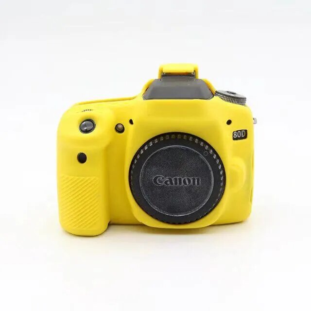 Защитный силиконовый чехол для фотоаппарата Canon EOS 80D ультра-тонкая полимерная из мягкого качественного силикона