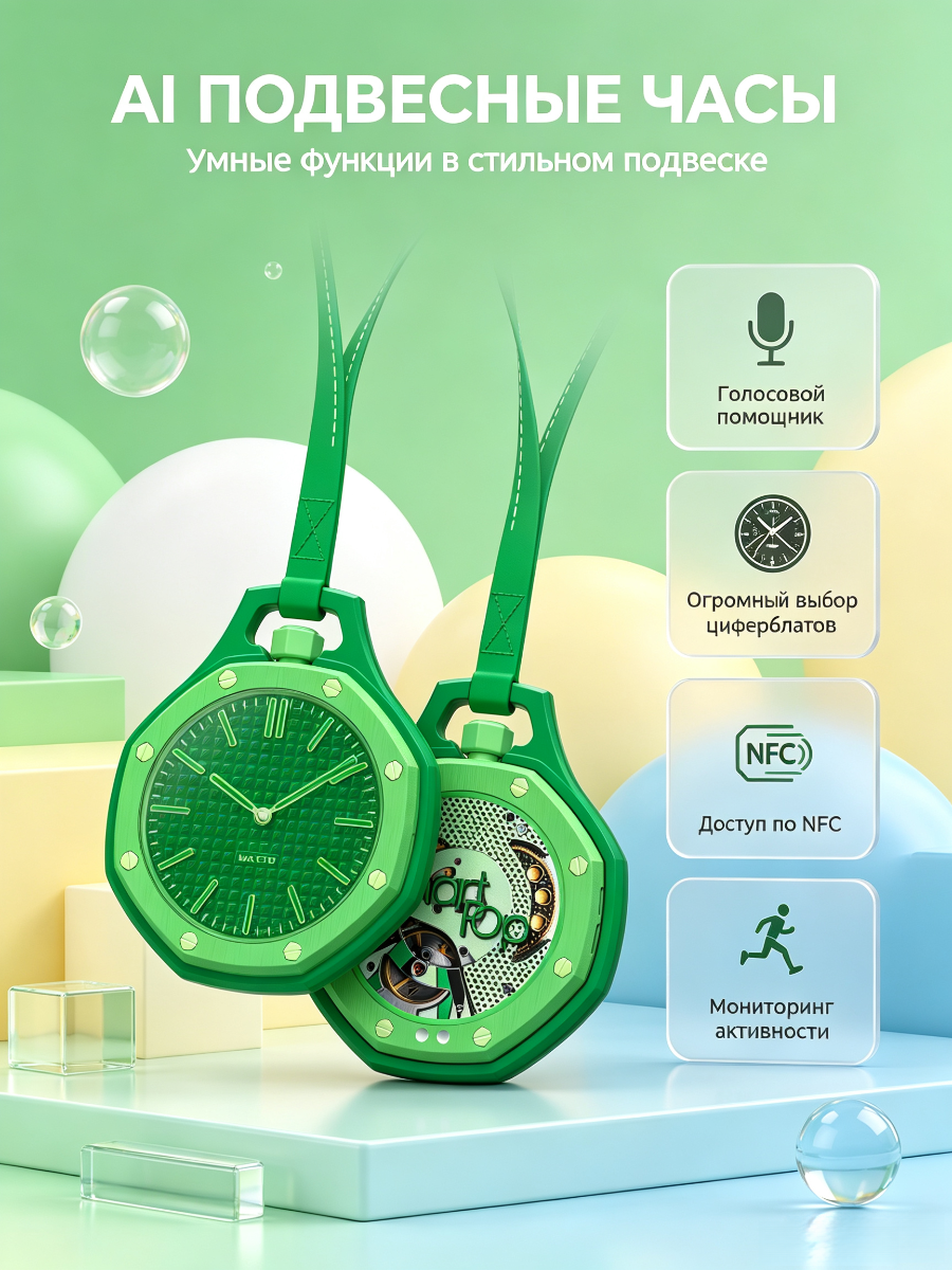 Часы JITE Smart Pop, кожаные, с NFC, Bluetooth, IP68, магнитная зарядка