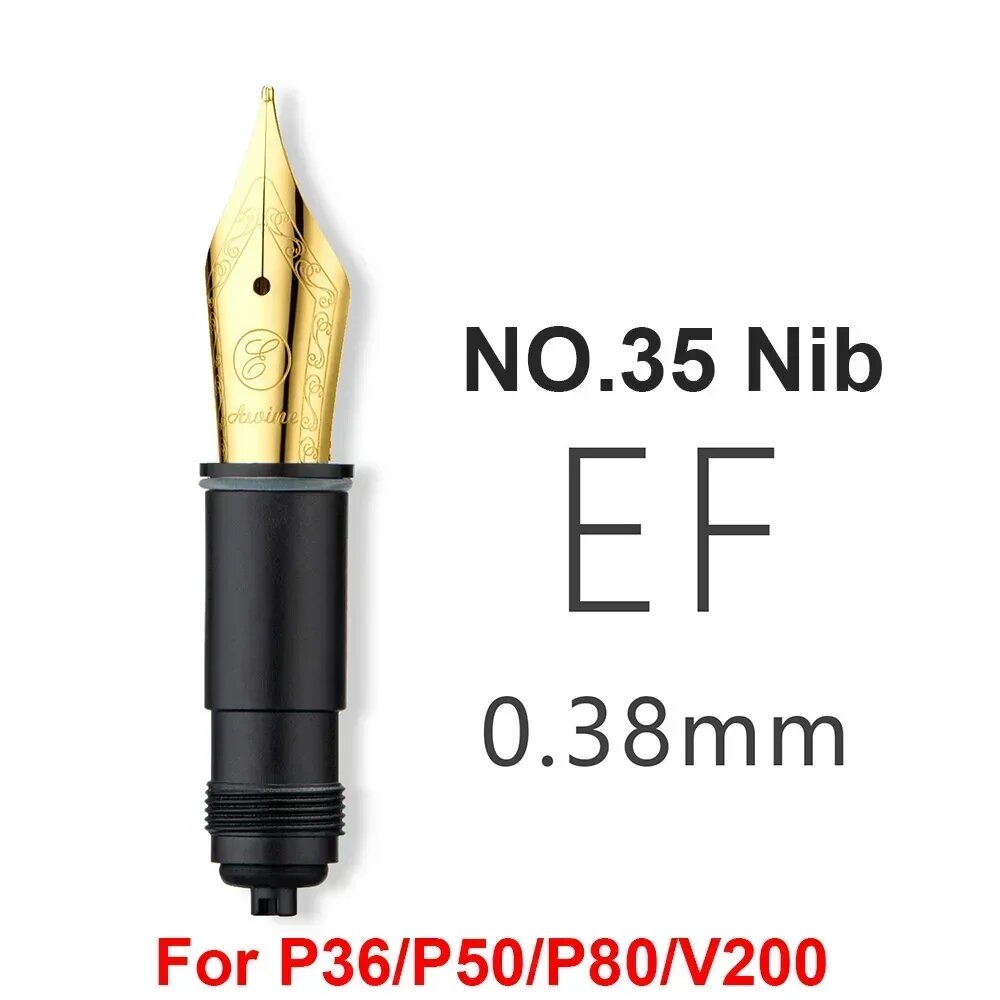 Наконечник для ручки Asvine No.35 EF 0.38mm, желтый