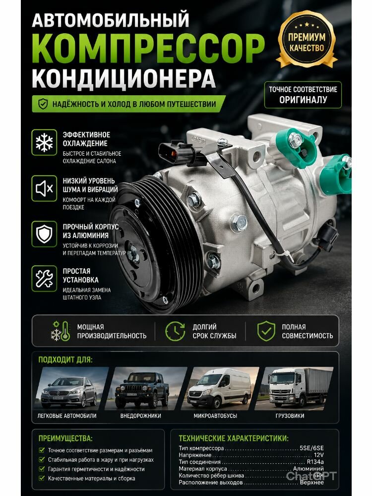 Утеплитель радиатора серый металлик Компрессор кондиционера
