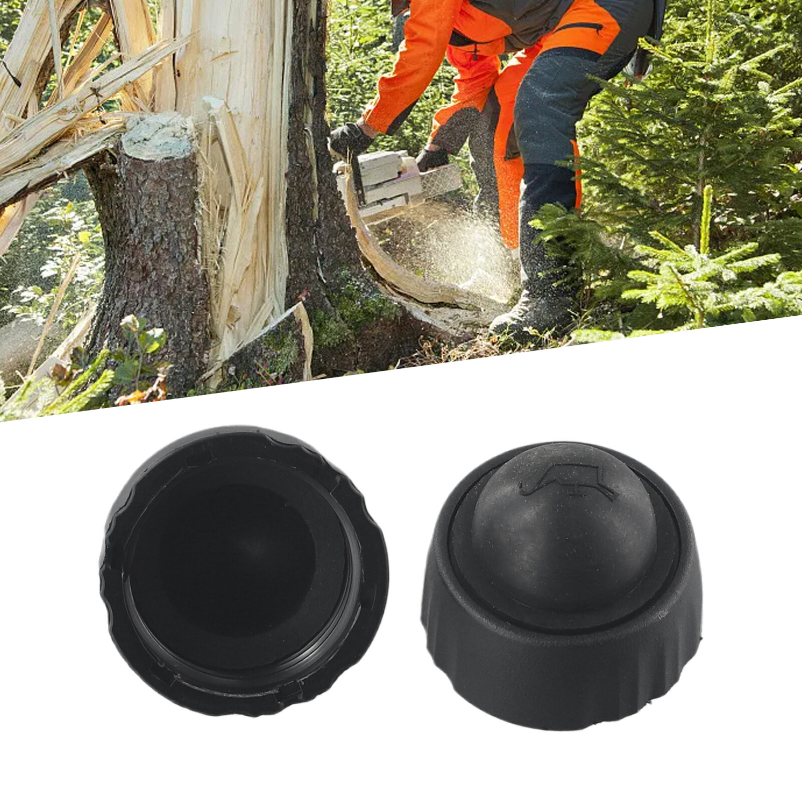 Крышка масляного бака для бензопилы P540/P541/P542/P545/CS1800, 300890001, 2 шт, пластик, Тип A