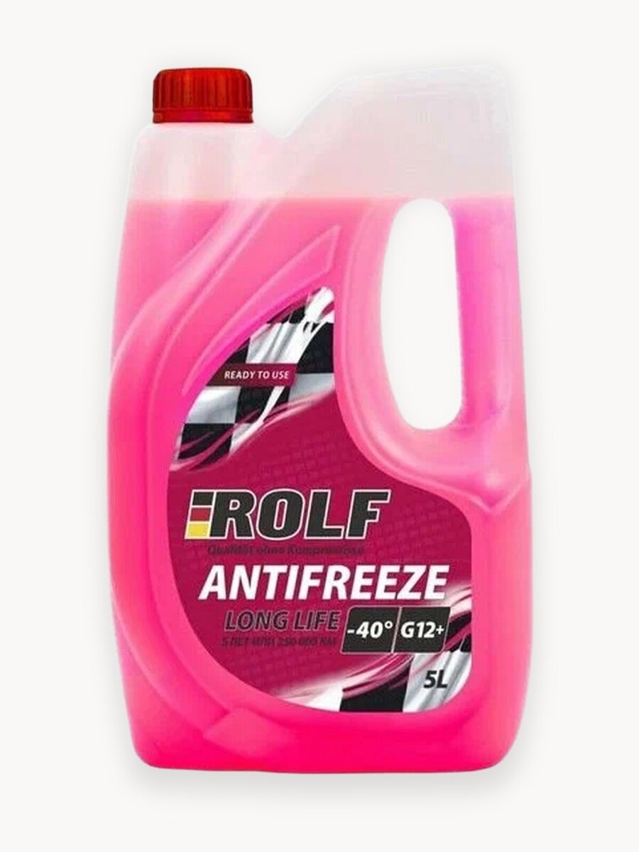 Антифриз ROLF 70012, карбоксилатный, G12+, красный, 5 кг