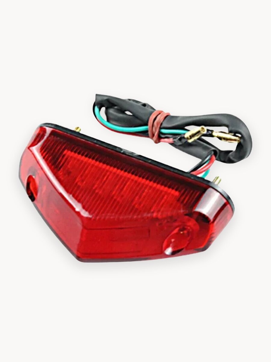 Универсальный светодиодный стоп-сигнал 12 В постоянного тока, задний фонарь, Красный, Красный