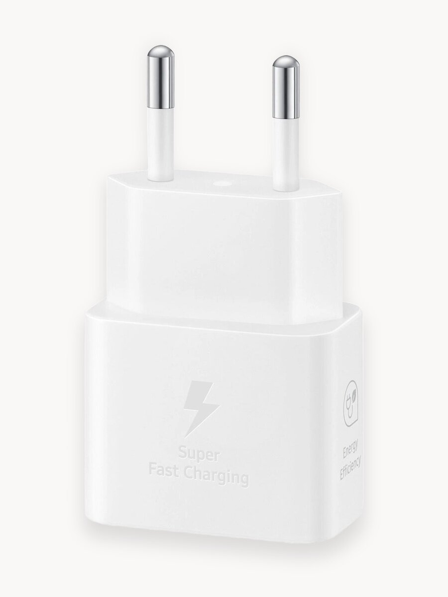 Сетевое зарядное устройство Samsung EP-T2510, USB type-C, USB type-C, 25Вт, 3A, белый [ep-t2510xwegeu]