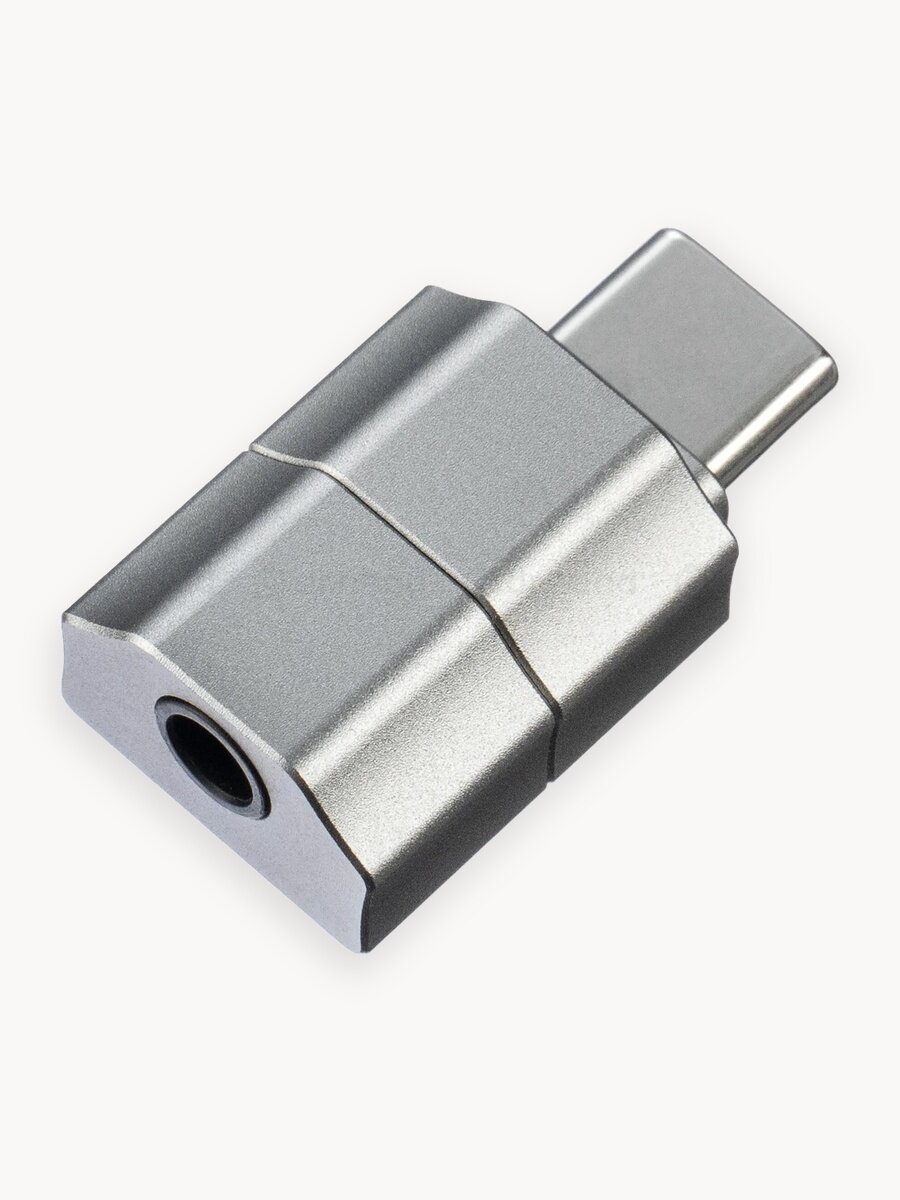 DdHiFi TC35M2 aluminium silver адаптер для наушников type c to 3,5 mm jack