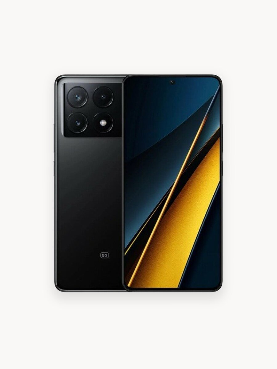 Смартфон Xiaomi POCO X6 Pro 5G 8/256 ГБ NFC Global Black, черный