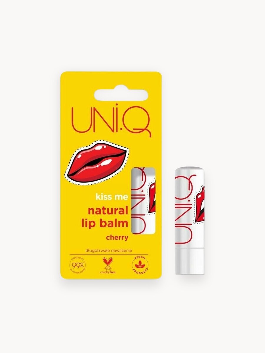 Бальзам для губ UNIQ "Вишня", увлажняющий, универсальный, 5 г