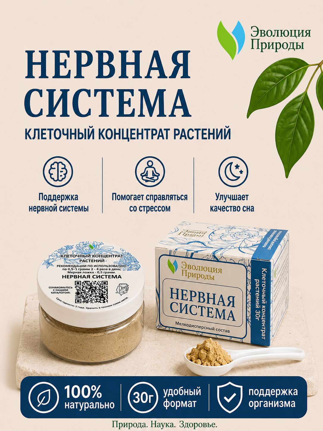 Нервная система Клеточный концентрат растений 30г