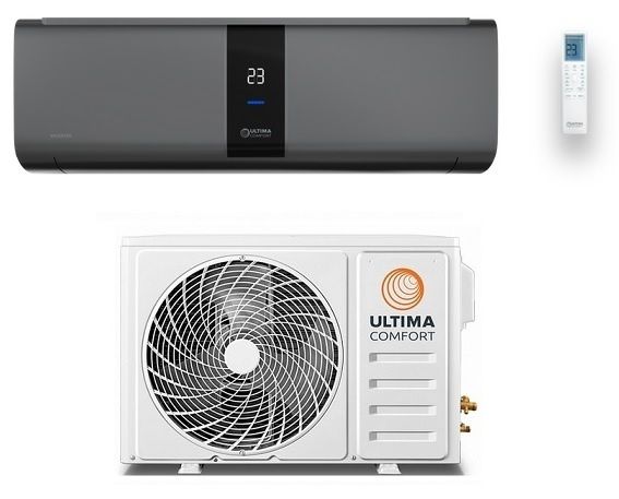 Cплит-система ULTIMA COMFORT серии ELYSIUM NERO Inverter ELN-I09PN, до 26 м2, инвертор, 3D поток, SOFT WIND, класс А, 5 скоростей от 26 дБ, ECO режим, обогрев до -15, гарантия 2 года