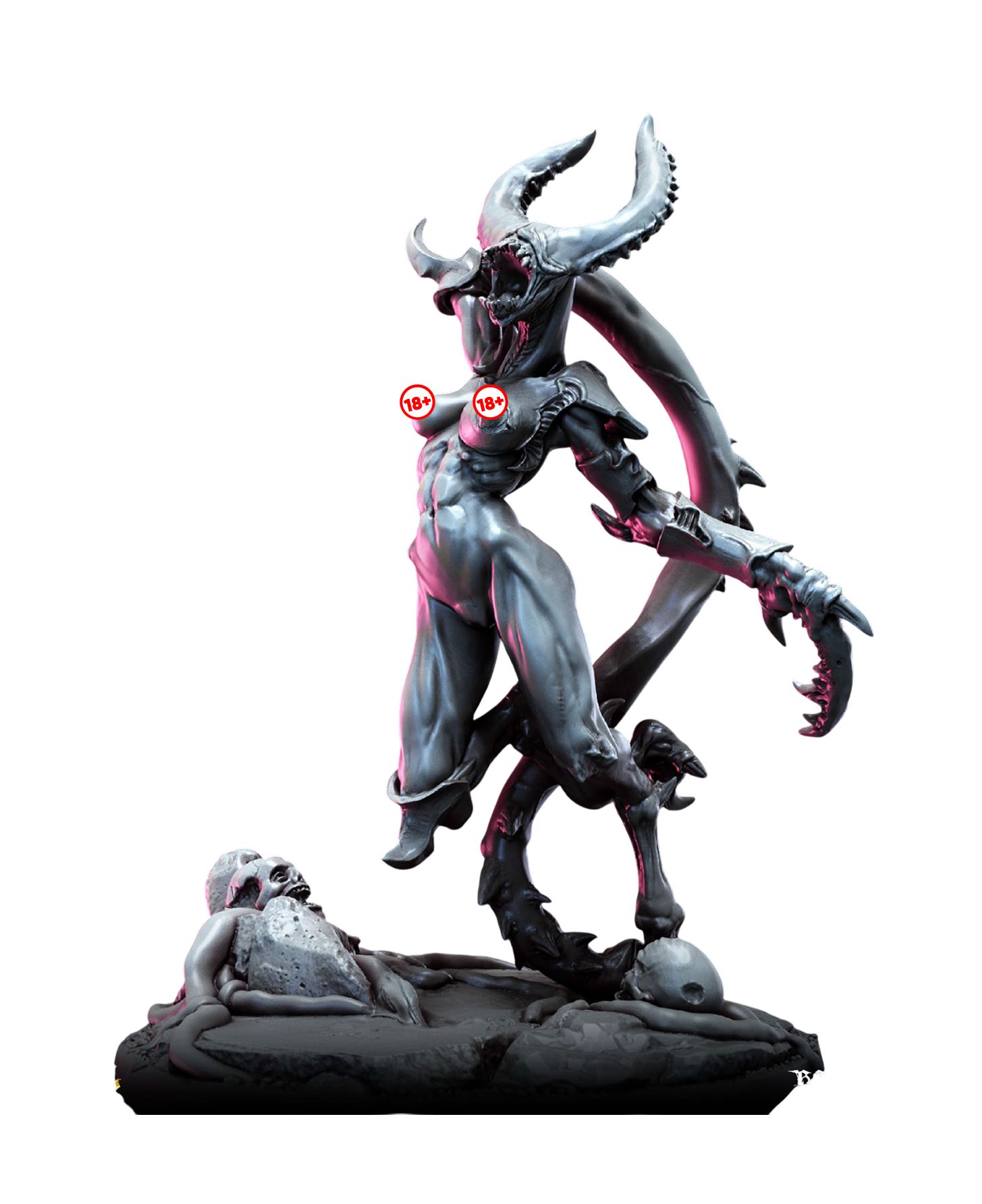 Демонетка №9 (Bestiarum Miniatures) для D&D и НРИ Коллекционная фигурка бестии / демона для настольных игр (Владения Балазара)