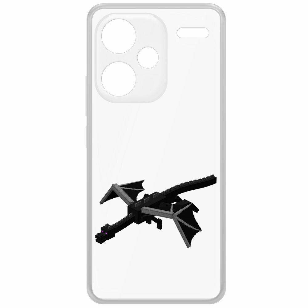 Чехол-накладка Krutoff Clear Case Minecraft-Дракон Края для Xiaomi Redmi Note 13 Pro+ 5G