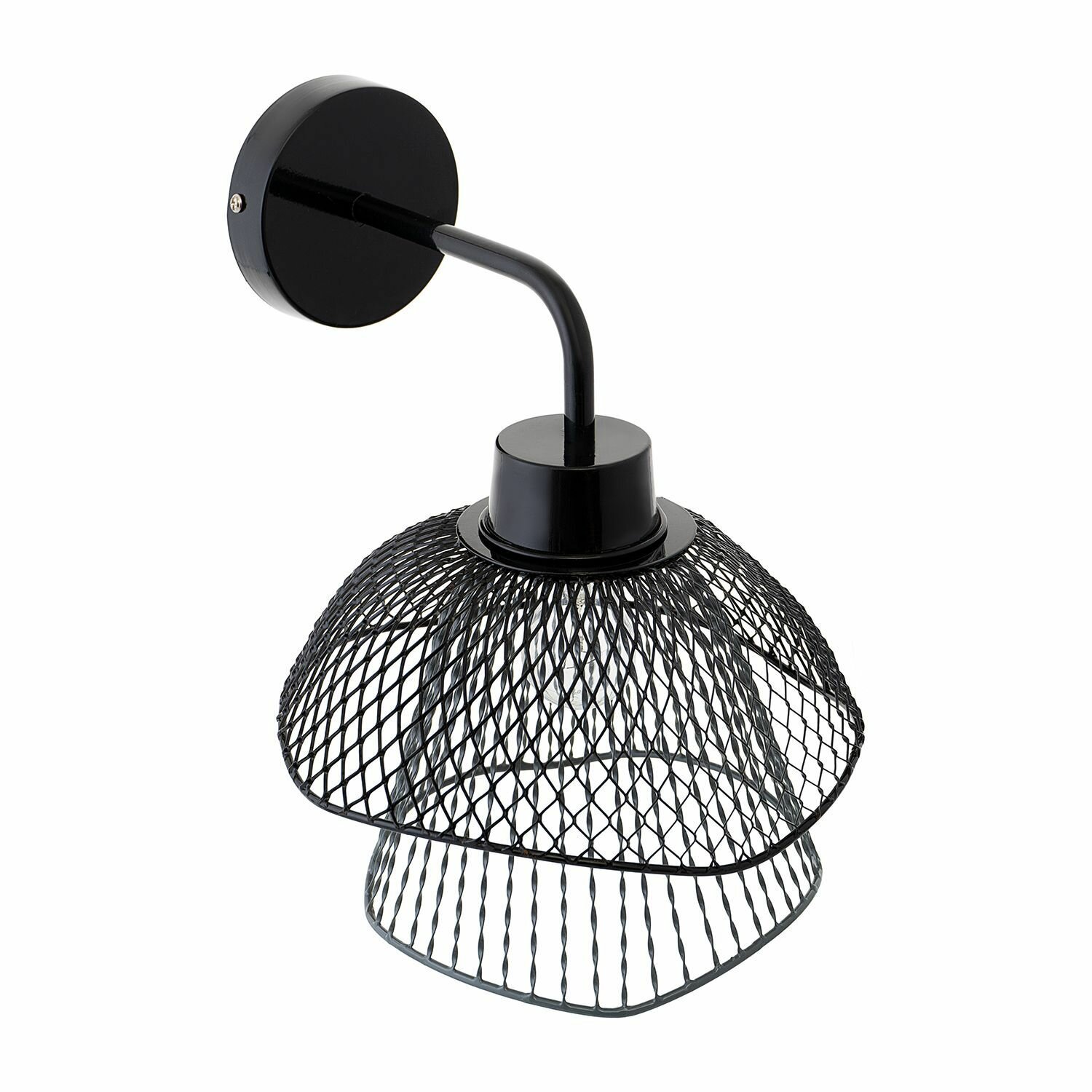 Светильник настенный Vinger, 25х30х33 см, черный