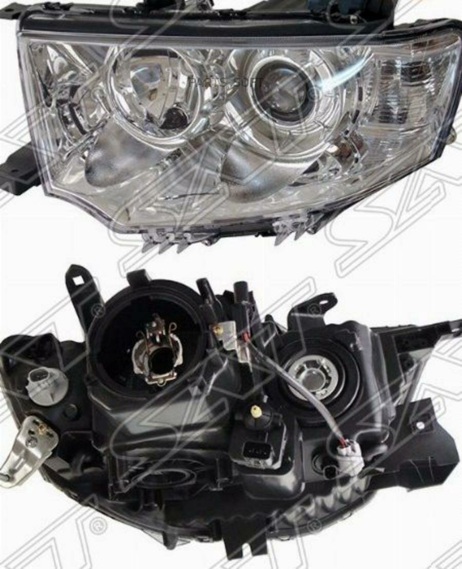 Фара Mitsubishi L200 13-16 / Pajero Sport 08-17 (Слева/ Ксенон/Галоген/ С электрокорректором) SAT ST-214-1197L | цена за 1 шт