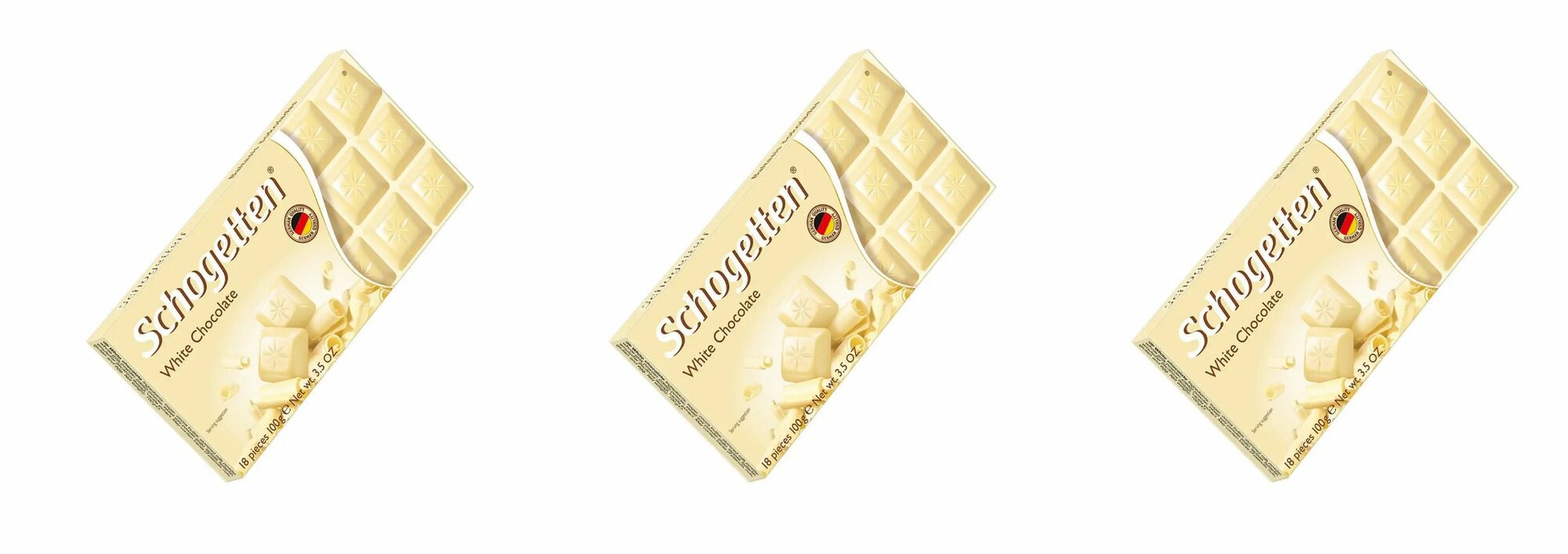 Schogetten Шоколад белый, 100 г, 3 шт