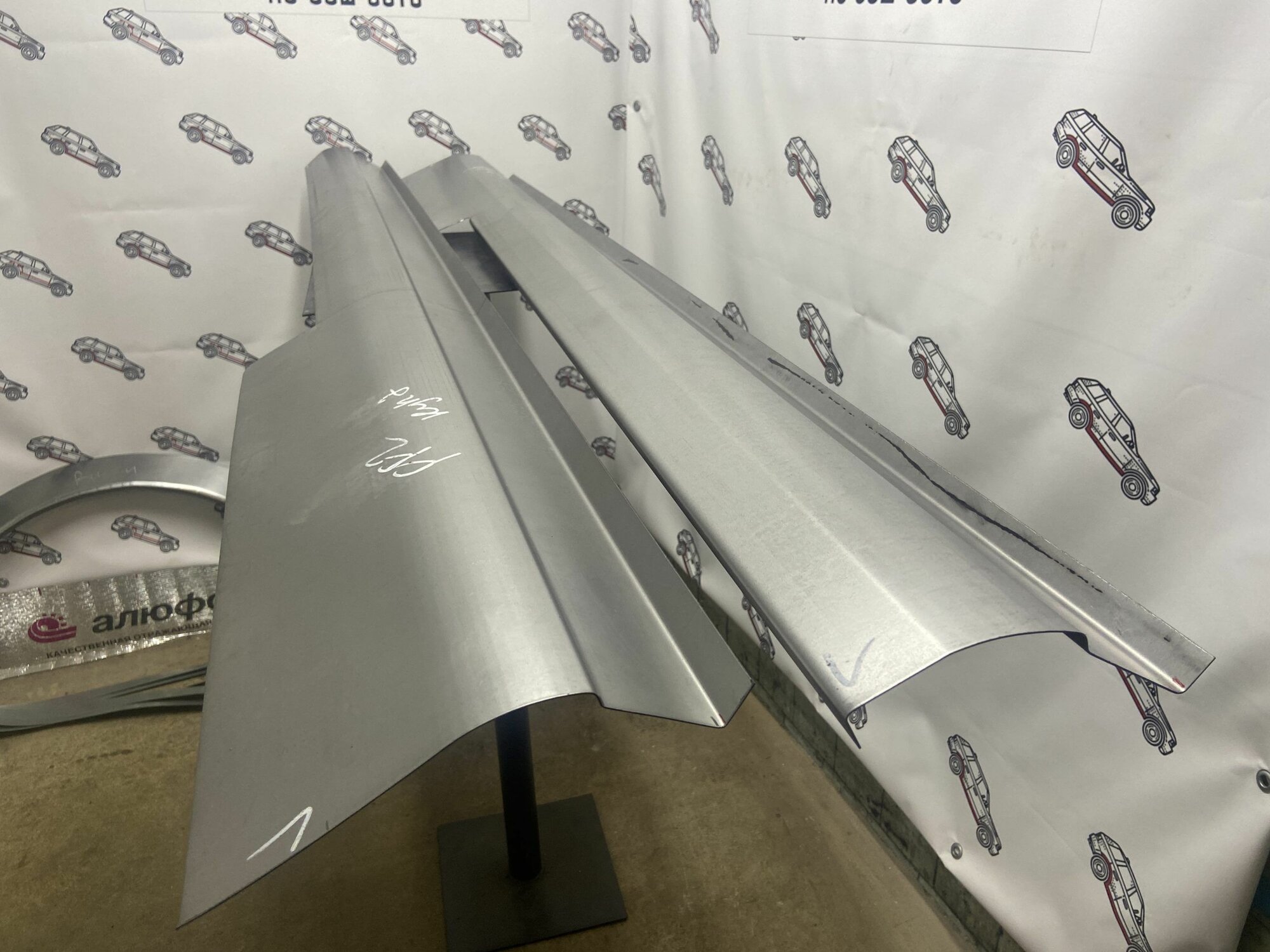 Кузовной правый порог Ford Focus, 2 поколение, купе, холоднокатаная сталь 1мм, полный профиль