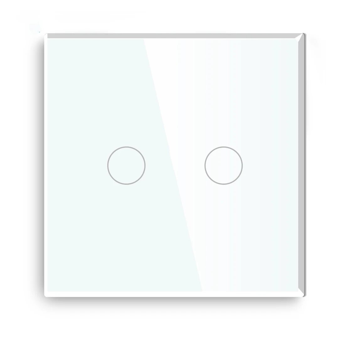 Сенсорный выключатель света AlexXi Touch-123 1/2/3 клавиши белый/черный/серый/золотой 2gang White