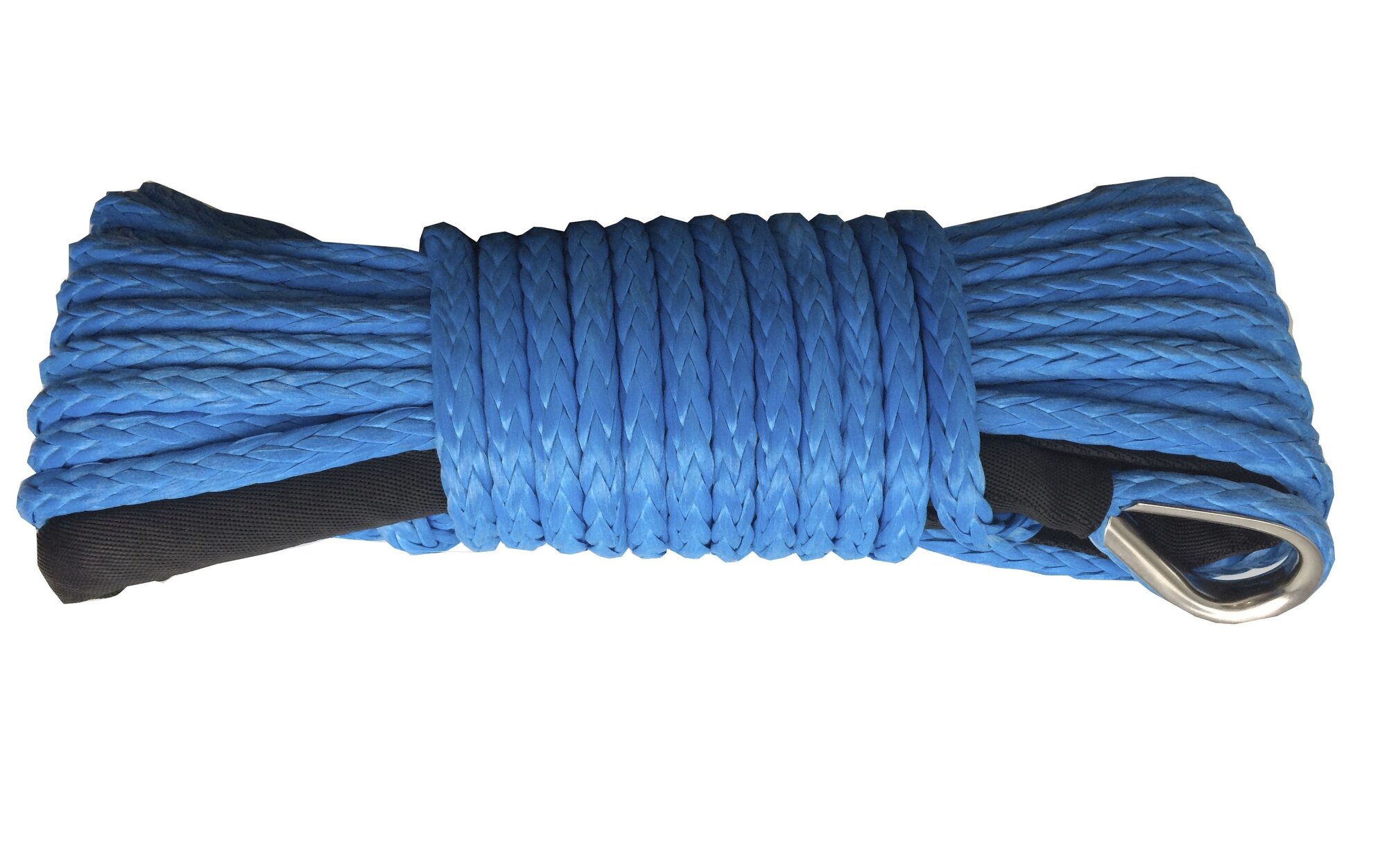 Трос лебедки синтетический "XLRope" 12 мм 25 метров. Максимальная нагрузка 10800 кг.