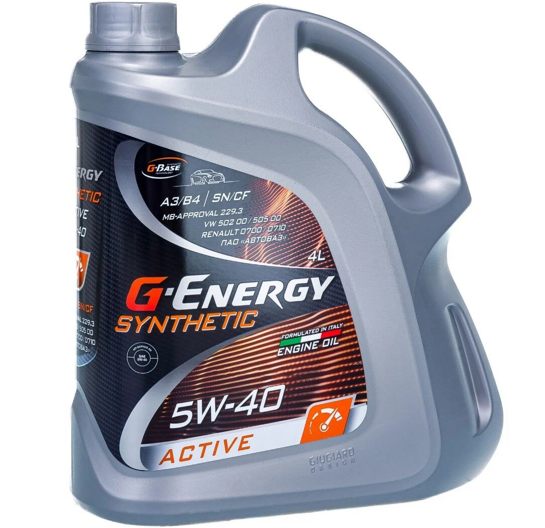Масло моторное синтетическое g-energy "synthetic active 5w-40", 4л