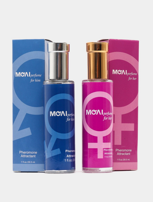 Духи комплект женские и мужские с феромонами MOAI