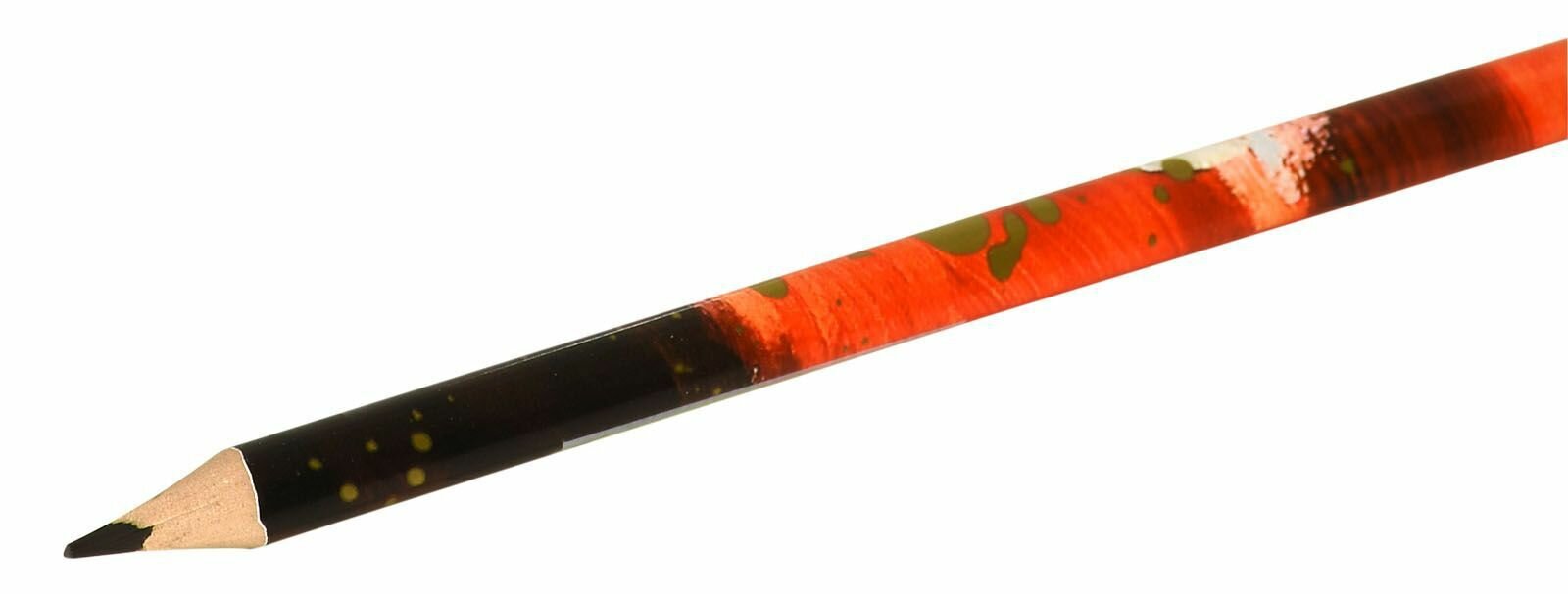 Карандаш чернографитный пластик Lorex "Wood free chaos art" НВ, заточенный, трехгранный